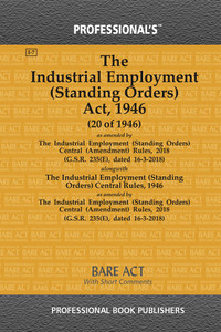 Industrial Employment (Standing Orders) Act, 1946 As Amended By ...