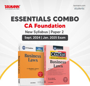 Taxmann's ESSENTIALS Combo For CA Foundation | New Syllabus | Sept ...