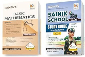 Combo Of Basic Maths And Sainik School Class 6 Guide Book 2024 For ...