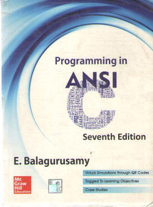 Programming In Ansi (Seventh Edition) By E. Balagurusamy: Buy ...