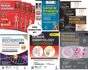 M.B.B.S 1ST Year Set With Free Dissection Kit {1 Human Anatomy (BD ...