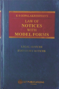 Latest Law Of Notices With Model Forms | Legal Notices | Statutory ...