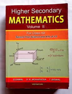 Higher Secondary Mathematics Volume- Ii For Class Xii (Old Book): Buy ...