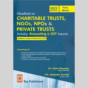 HANDBOOK ON CHARITABLE TRUSTS, NGOs, NPOs AND PRIVATE TRUSTS INCLUDING ...