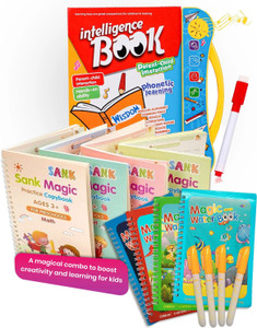 Magic Water Colouring, Magic Writing Practice Reusable Book And ...