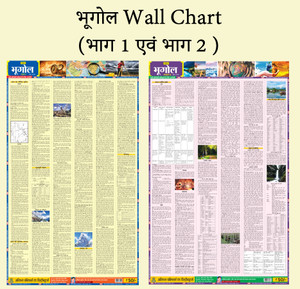 Arihant Bhugol Wall Chart (Part 1st & 2nd) - Geography In Hindi: Buy ...