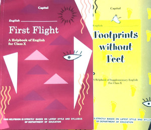 First Flight, Footprints Without Feet Help Books Of Class 10 With Hindi ...
