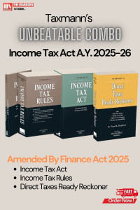 Income Tax Act A.Y. 2025-26 – Taxmann COMBO: Buy Income Tax Act A.Y ...