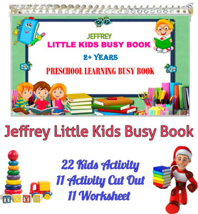 Little Kids Busy Book 14 Kids Activity With 75 Cut Out Pieces /Kids ...