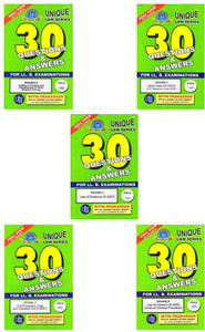 Unique Law Series 30 Q & A For LLB Examination 5th Semester COMBO ...