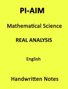 PI-AIM Anand Sir Real Analysis Maths Handwritten Photocopy Notes In ...