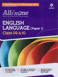 Arihant All In One English Language (Paper-1) For Class- 9 & 10 [ Fully ...