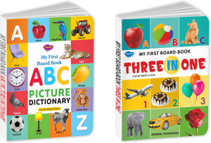 ABC Picture Dictionary and Three in One board book for kids : ABC ...