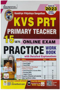 Kiran KVS PRT Primary Teacher Practice Work Book Online Exam 15 Set ...
