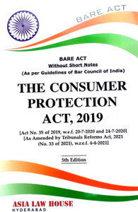 The Consumer Protection Act, 2019 -- Bare Act Without Short Notes (As ...