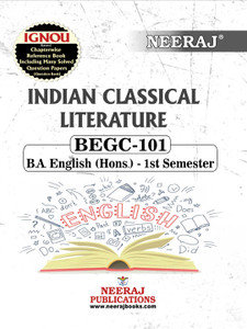 BEGC-101 INDIAN CLASSICAL LITERATURE, English Medium, Previous Year ...