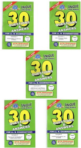 Unique Law Series 30 Q & A For LLB Examination 6th Semester COMBO ( Law ...