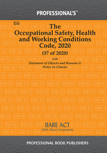 Occupational Safety, Health And Working Conditions Code, 2020: Buy ...