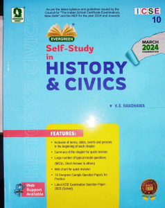 Evergreen Icse Self Study History & Civics - Class 10 (For 2024 Exams ...