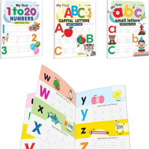 My First Capital Letters ABC, Small Letters Abc And Numbers 1-20 ...