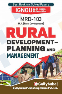 MRD-103 Rural Development: Planning And Management: Buy MRD-103 Rural ...