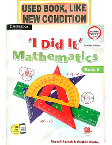 I DID IT MATHEMATICS Class-8 (Old Book): Buy I DID IT MATHEMATICS Class ...