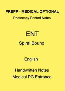 Prepp ENT Meidcal Handwritten Photocopy Printed Notes Neet PG Entrance ...