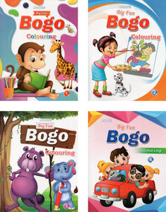 Kids Colouring Books - Big Fun Bogo Colouring |Set Of 4 Books|Kids ...