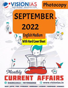 Vision IAS SEPTEMBER 2022 Current Affairs English Medium Photocopy With ...