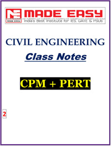 CPM & PERT (Civil Engineering) MADE EASY CLASS NOTES: Buy CPM & PERT ...