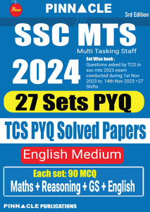 SSC MTS 2024 27 Sets PYQ: TCS PYQ Solved Papers English Medium: Buy SSC ...