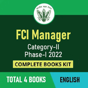 FCI Manager Category-II Phase-I 2022 Complete Books Kit (English ...