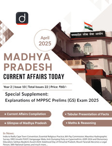 Madhya Pradesh Current Affairs Today English April 2025 | Drishti State ...