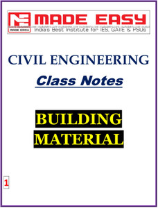BUILDING MATERIAL (Civil Engineering) MADE EASY CLASS NOTES: Buy ...