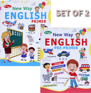 Set Of 2 New Way English Primer & Pre-Primer Books For Kids (48+56 ...