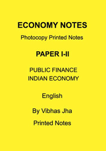 Vibhas Jha Economy Optional Printed Photocopy Notes English For IAS ...