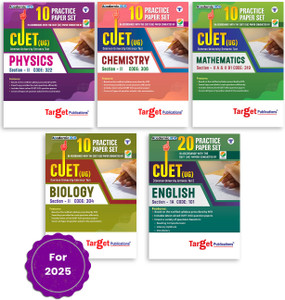 CUET UG 2025 Physics, Chemistry, Maths, Biology & English Practice Test ...