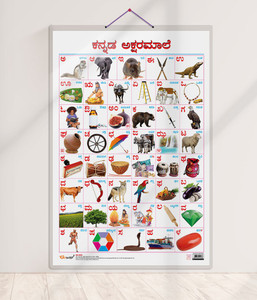 Kannada Alphabet Hard Laminated Educational Chart | By GO WOO: Buy ...