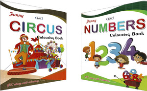 Kids Colouring Books, Numbers And Circus, Pack Of-02: Buy Kids ...