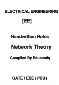Topper Electrical Engineering Handwritten Notes Of Network Theory By ...