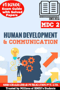 IGNOU MDC 2 Help Book Human Development And Communication (IGNOU Study ...