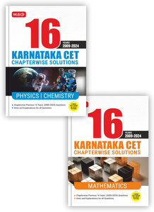 MTG 16 Years Karnataka CET Chapterwise Solutions Physics, Chemistry ...