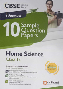 Arihant Cbse Sample Question Papers Home Science Class 12 Book For ...