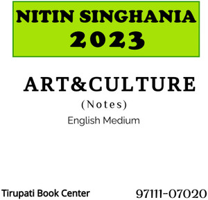 NITIN SINGHANIA ART & CULTURE Notes Prepration Photocopy 2023: Buy ...