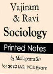 Vajiram & Ravi Sociology Optional Printed Notes By Mahapatra Sir For ...