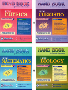 Success Line 1st PUC Handbook - PHYSICS+CHEMISTRY+MATHEMATICS+BIOLOGY ...