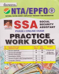 Kiran Nta / Epfo Ssa Phase-1 Online Exam Practice Work Book: Buy Kiran ...