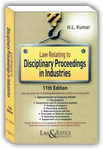 Law Relating To Disciplinary Proceedings In Industries 11th Edition ...