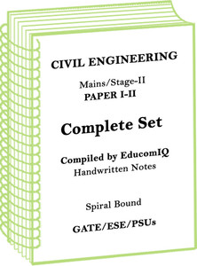 Mains Stage II Civil Engineering Paper 1 And 2 Handwritten Notes For ...