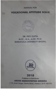 Vocational Attitude Scale: Buy Vocational Attitude Scale by NA at Low ...